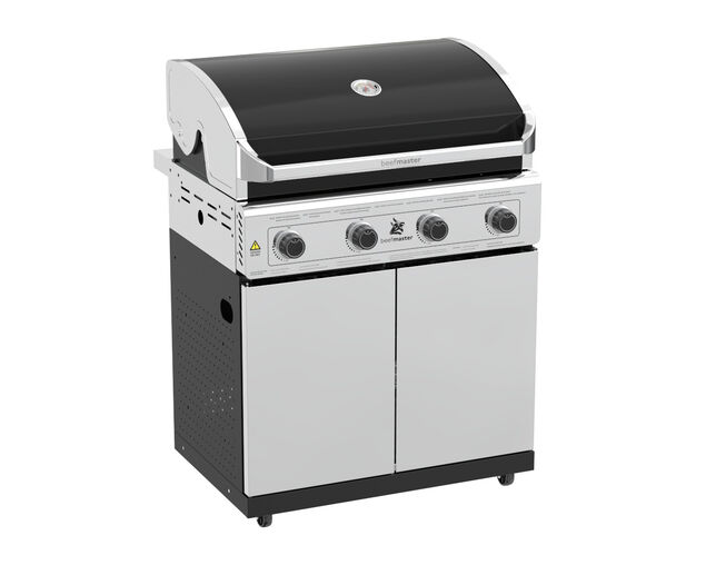 Buy Beefmaster Classic 4 Burner BBQ on Deluxe Cart at Barbeques Galore.