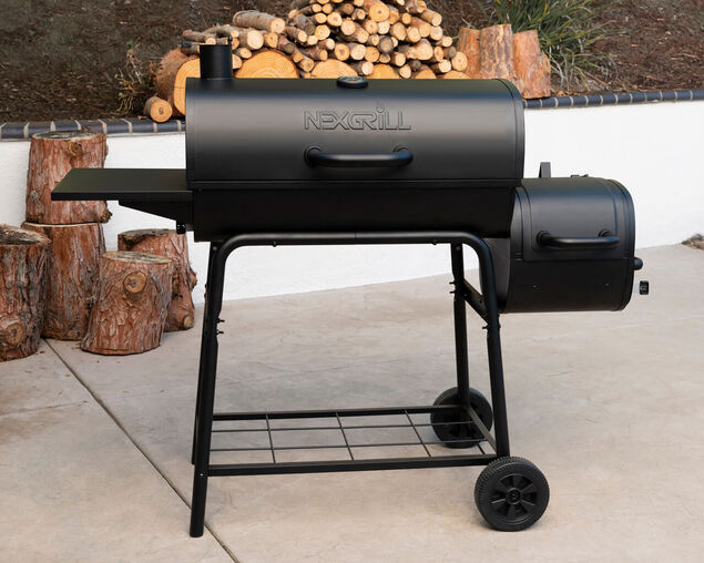Buy Nexgrill Barrel Grill and Offset Smoker at Barbeques Galore.