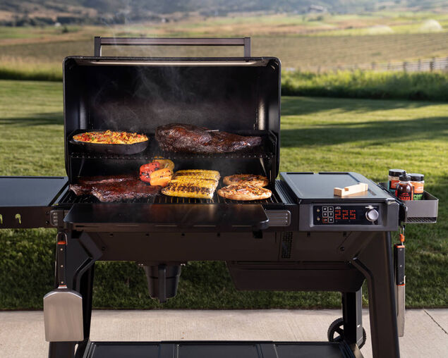 Buy Traeger Woodridge Pro Pellet Grill & Smoker at Barbeques Galore.