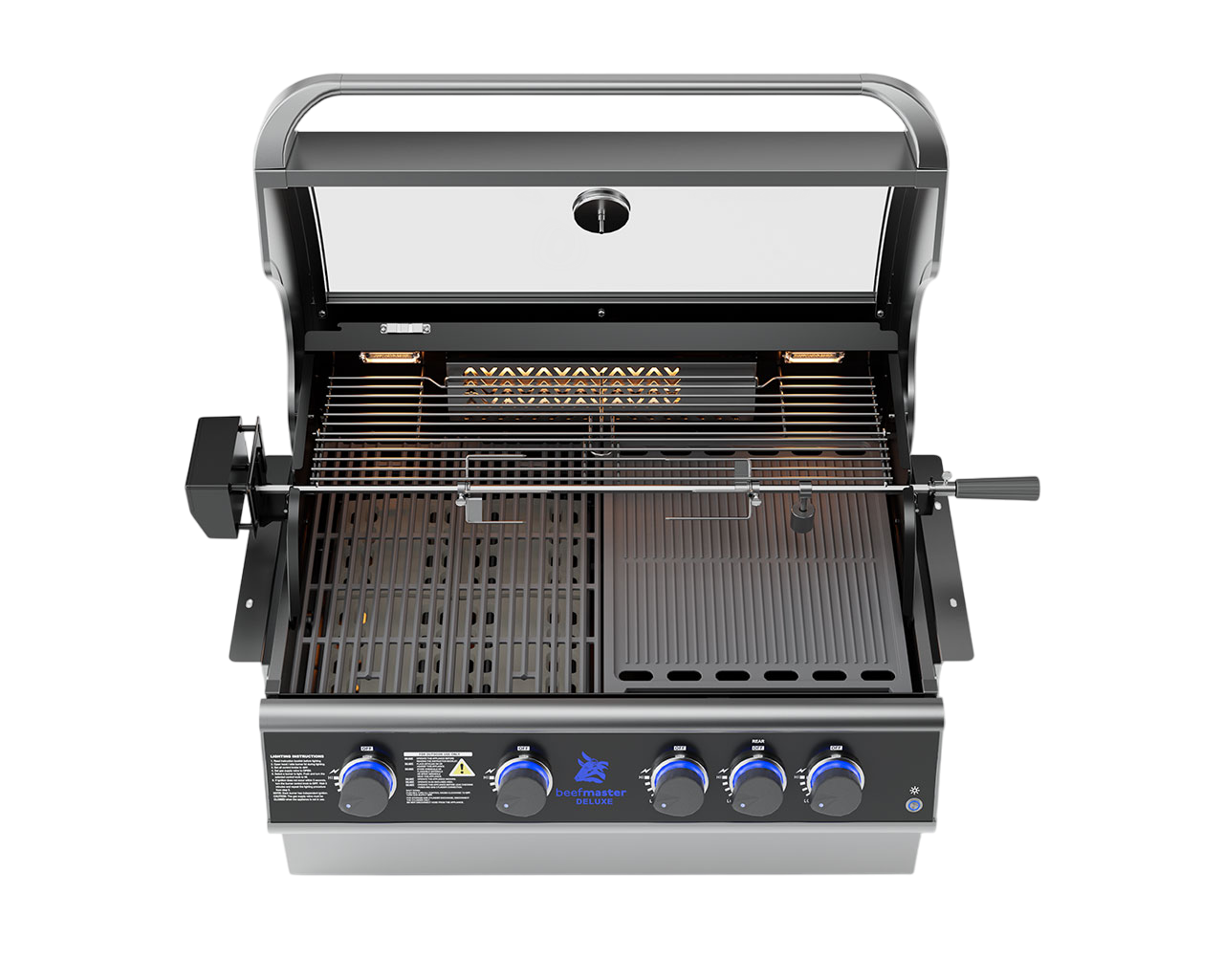 Buy Beefmaster Deluxe T-Series 4 Burner Build-In BBQ at Barbeques Galore.