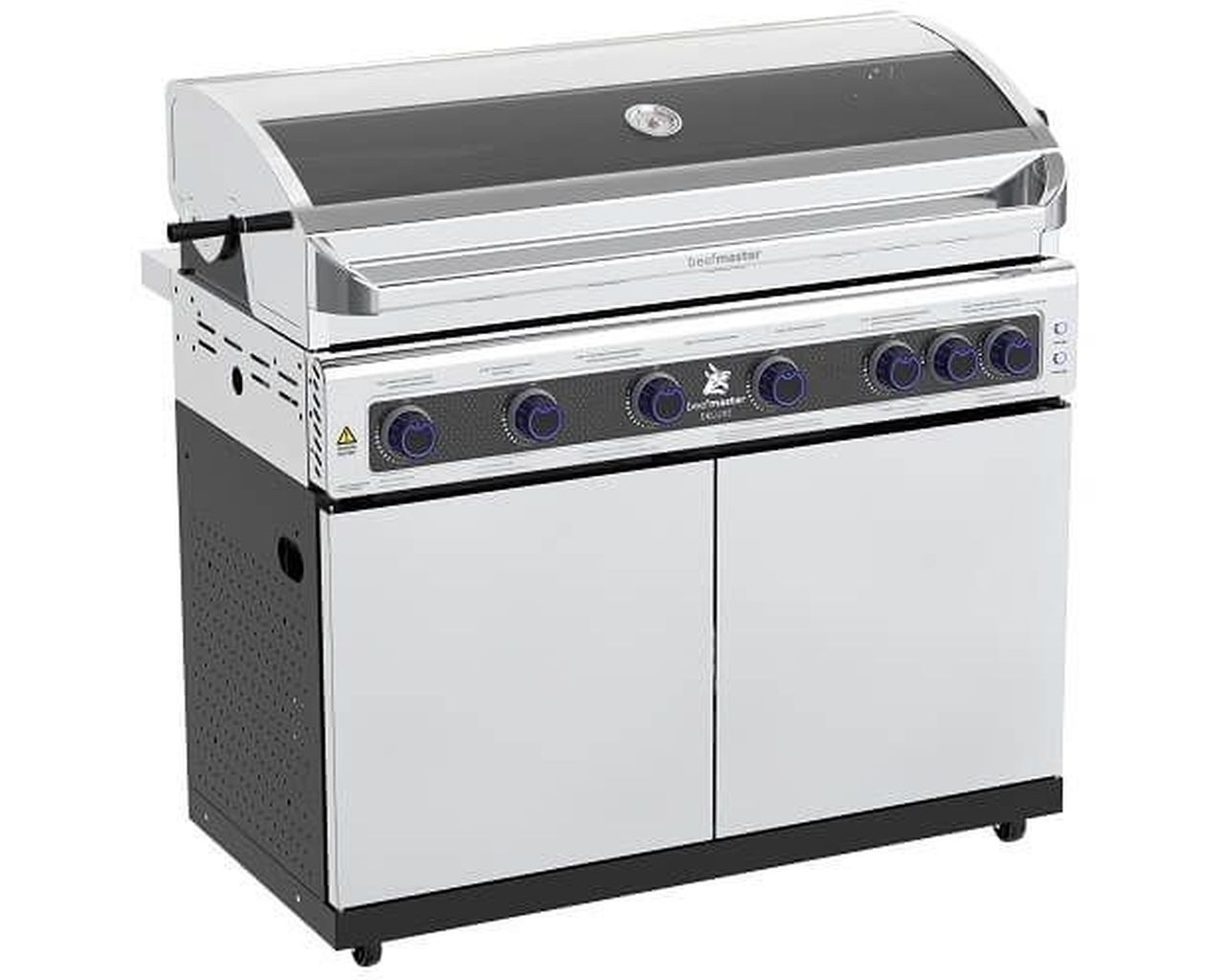 Buy Deluxe Beefmaster 6 Burner BBQ on Deluxe Cart at Barbeques Galore.