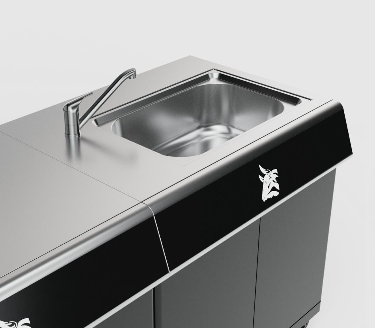 Buy Beefmaster Premium 6 Burner Outdoor Kitchen with Range, Sink ...